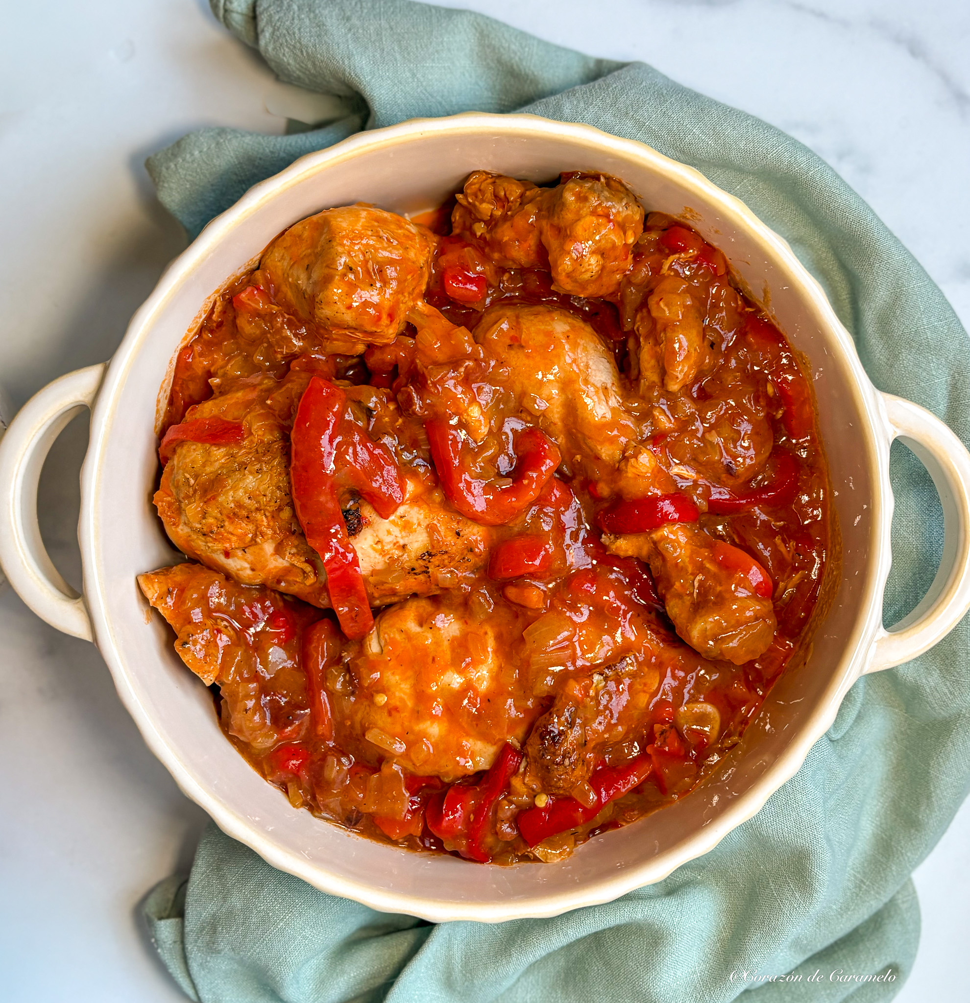 Pollo al chilindrón tradicional | Receta fácil paso a paso